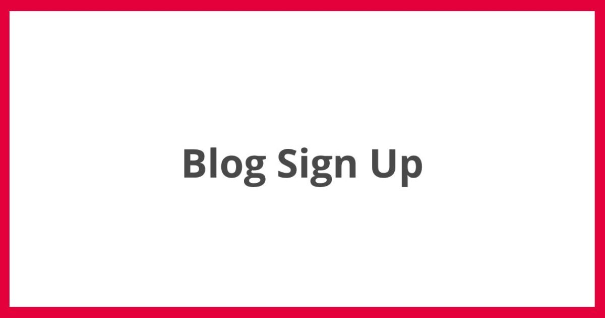 Blog Sign Up - Andrew Western