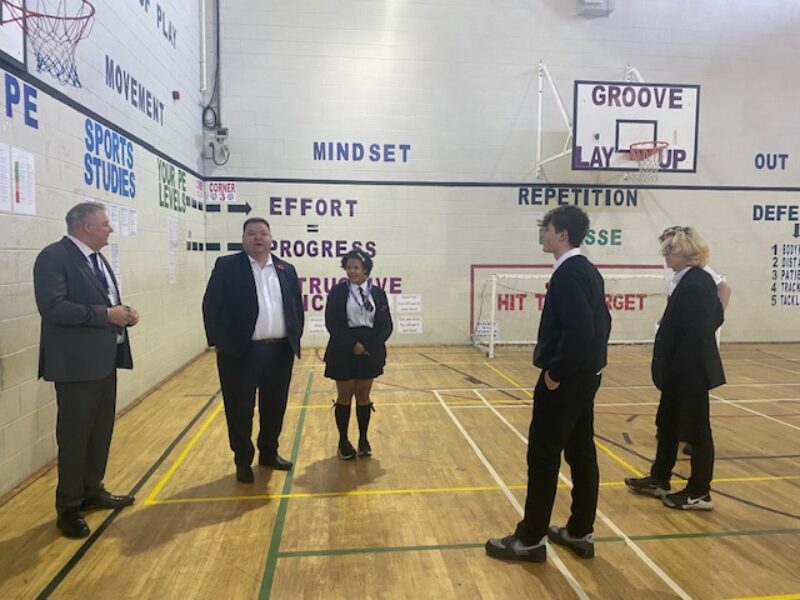 Egerton High School – meeting pupils and senior school leaders - Andrew ...